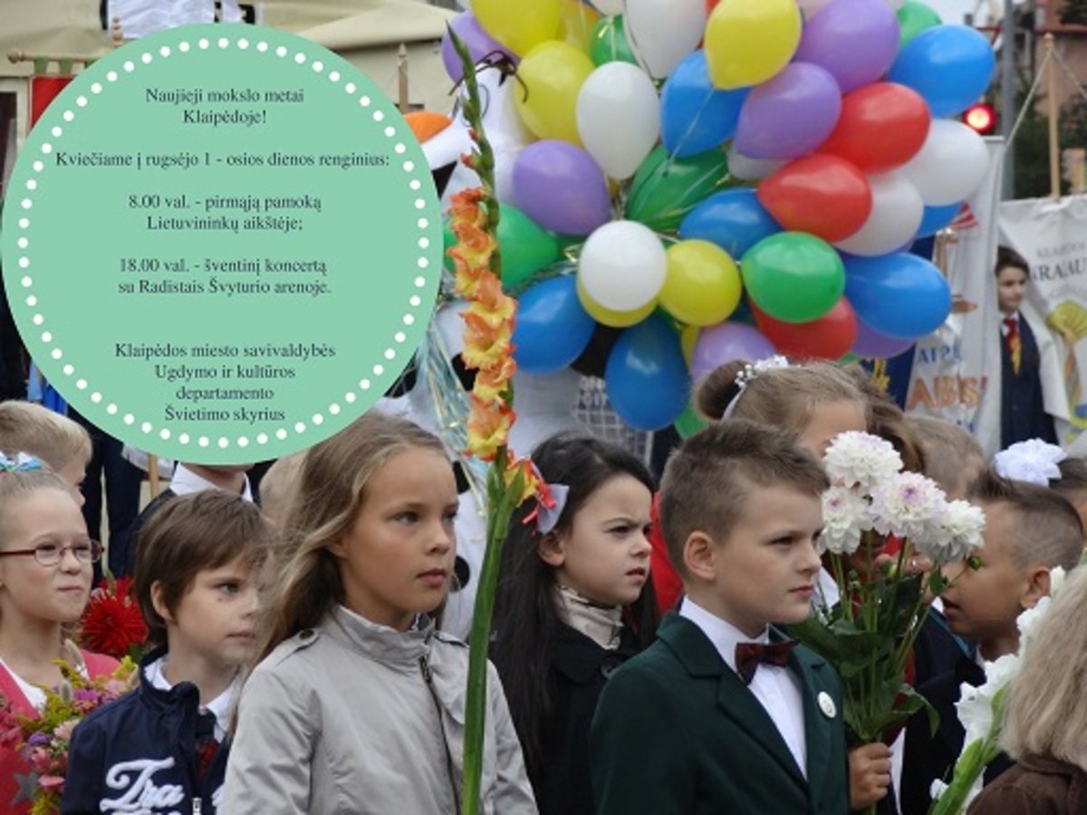 RUGSĖJO 1-OSIOS RENGINIAI KLAIPĖDOJE | Klaipėdos miesto savivaldybė
