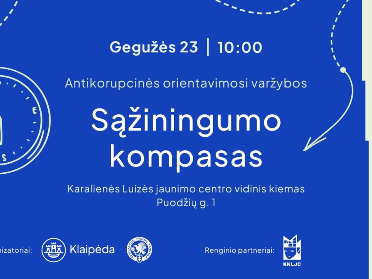 Antikorupcinės orientavimosi varžybos „Sąžiningumo kompasas‘25“