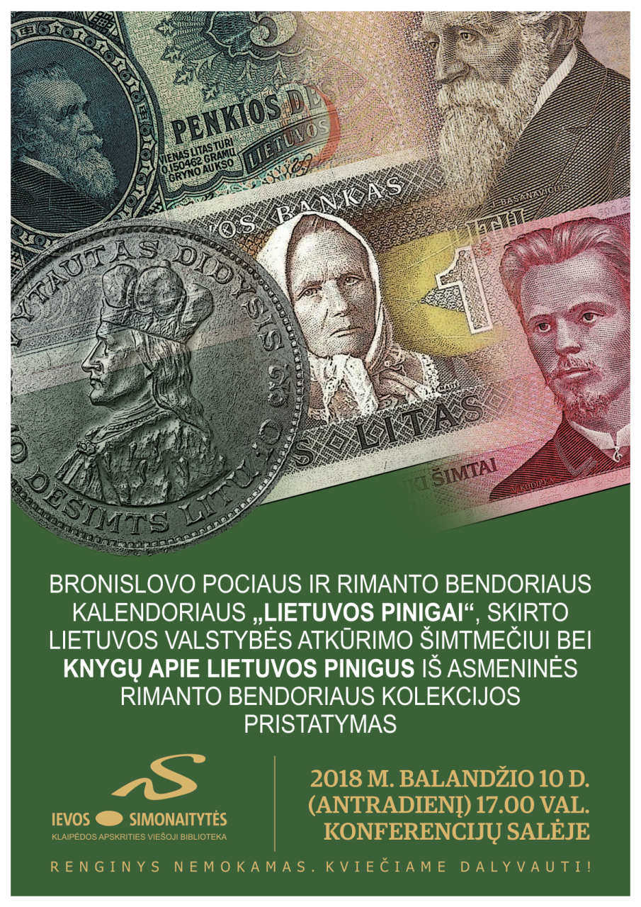 Kalendoriaus „Lietuvos valstybės pinigai“ pristatymas | Klaipėdos ...