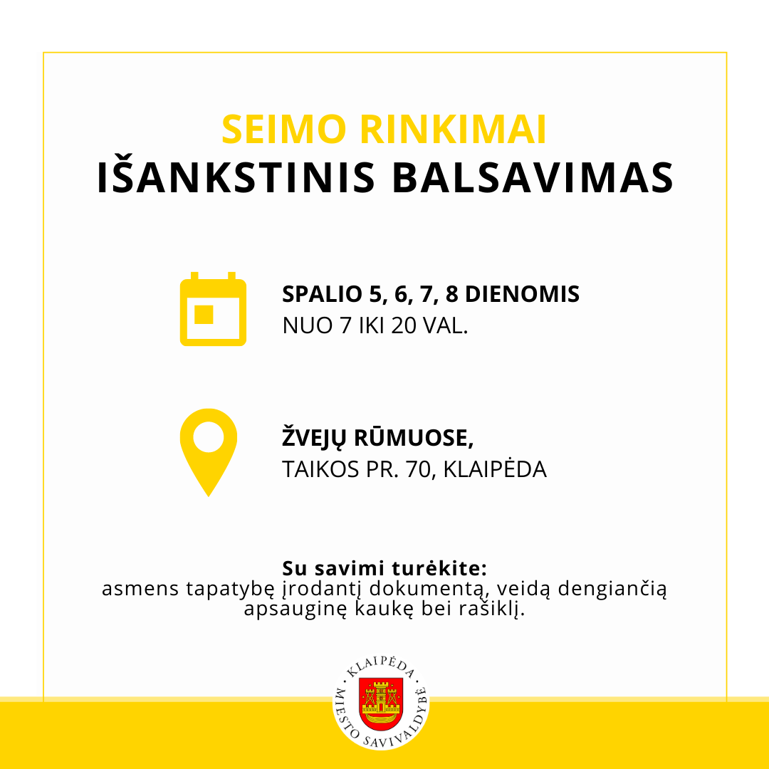 Prasidėjo išankstinis balsavimas